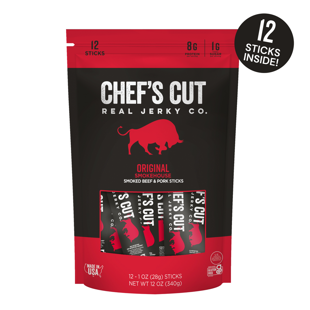 Beef & Pork Snack Sticks, Original Smokehouse – Chef’s Cut Real Jerky Co.™